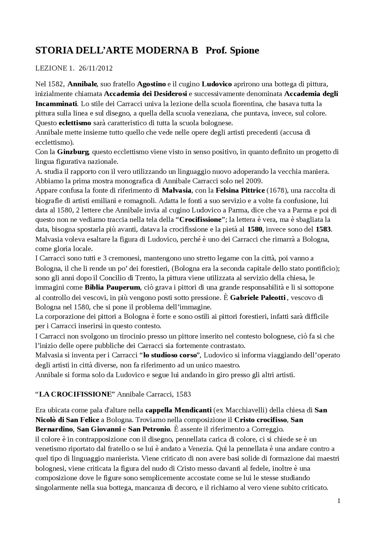 Appunti Arte Moderna B Docsity