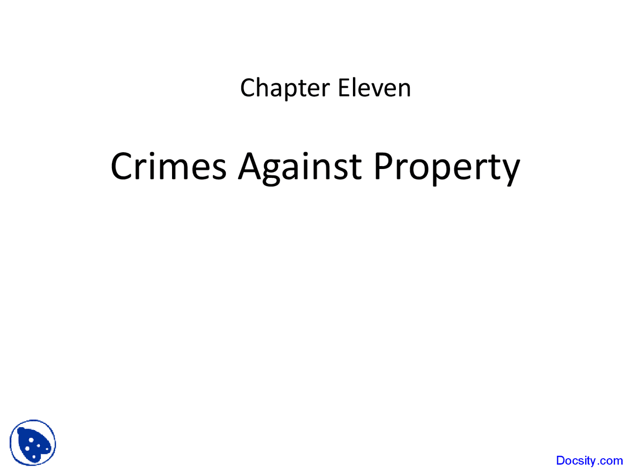 Crimes Against Property - Criminal Law - Lecture Slides | Slides ...