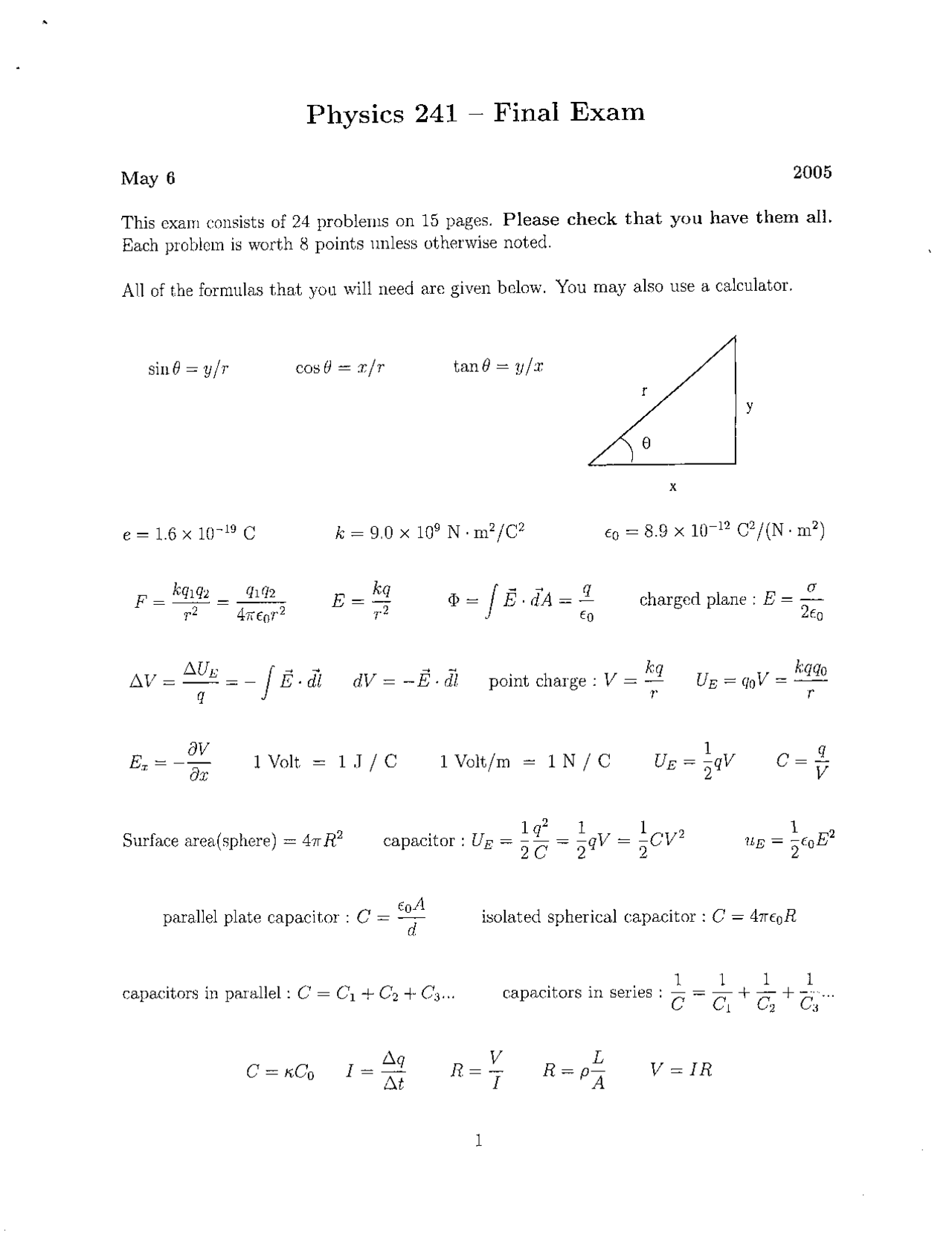 Refraction Of Light Electricity And Optics Exam Paper Docsity