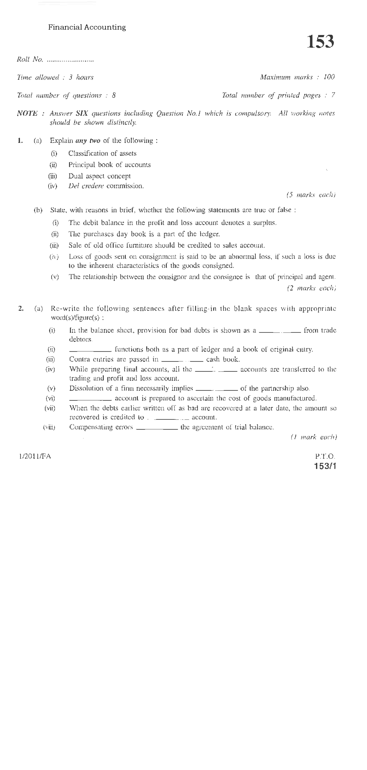 Classification Of Assets Financial Accounting Exam Docsity