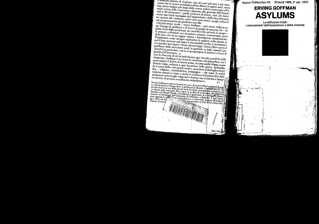 Asylum Goffman Docsity