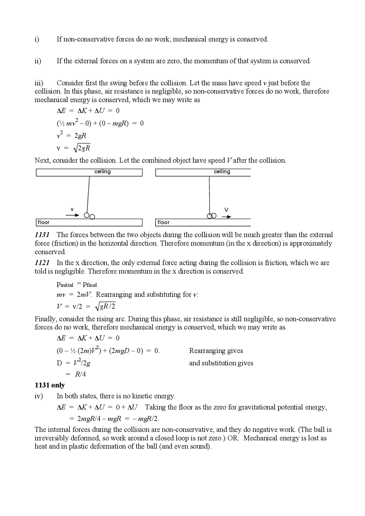 Mechanical Energy - Higher Physics - Solved Past Paper - Docsity