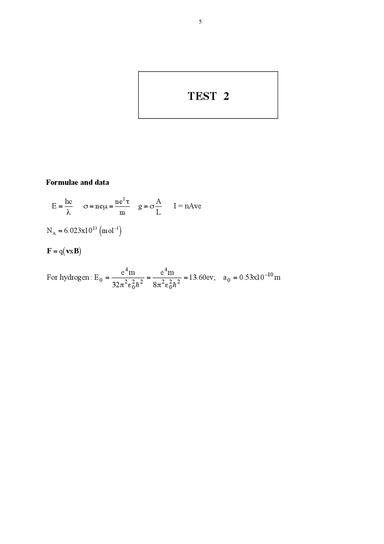 Earth Magnetic Field - Higher Physics - Past Paper - Docsity