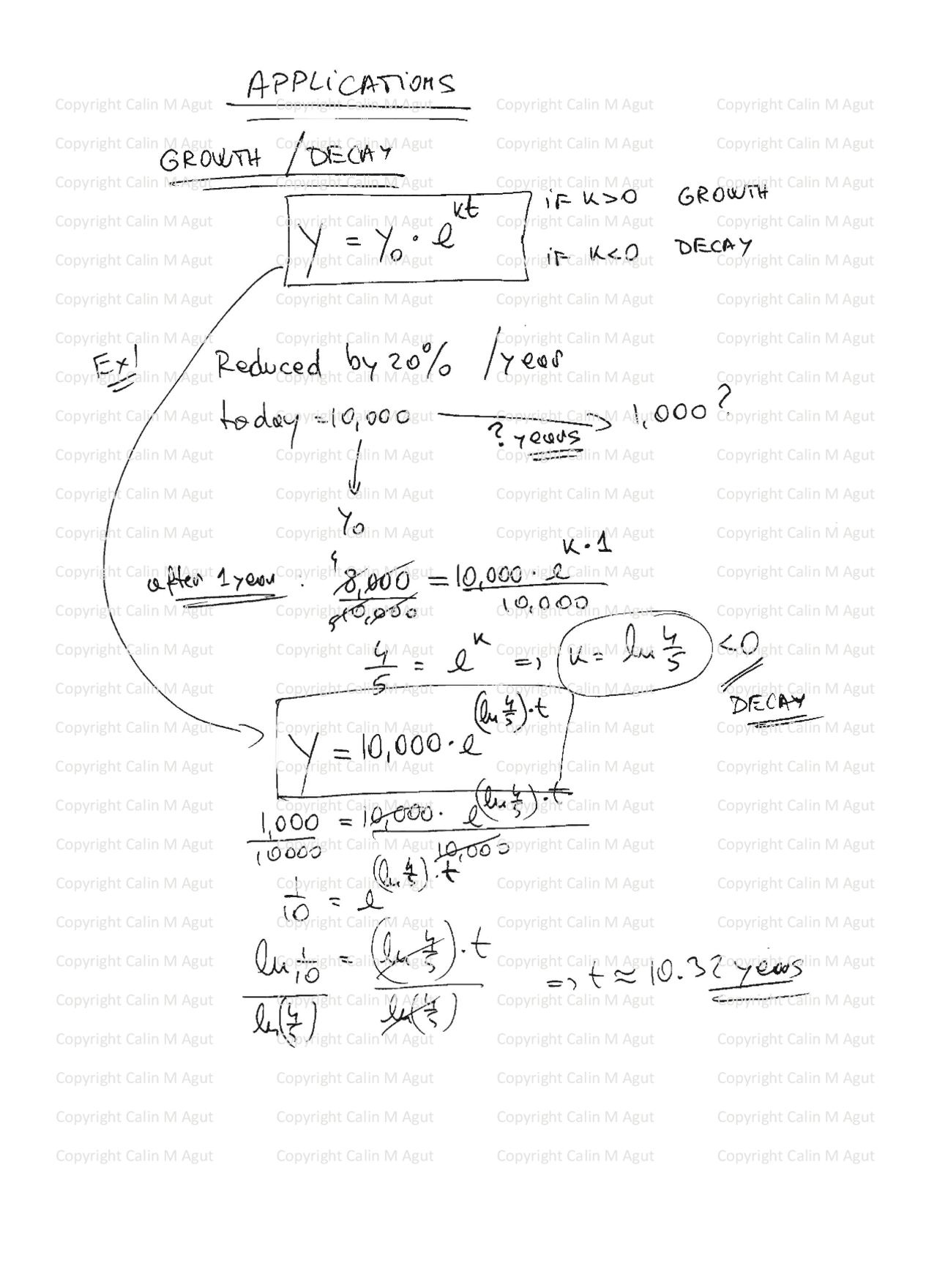 Applications Calculus Lecture Notes Docsity