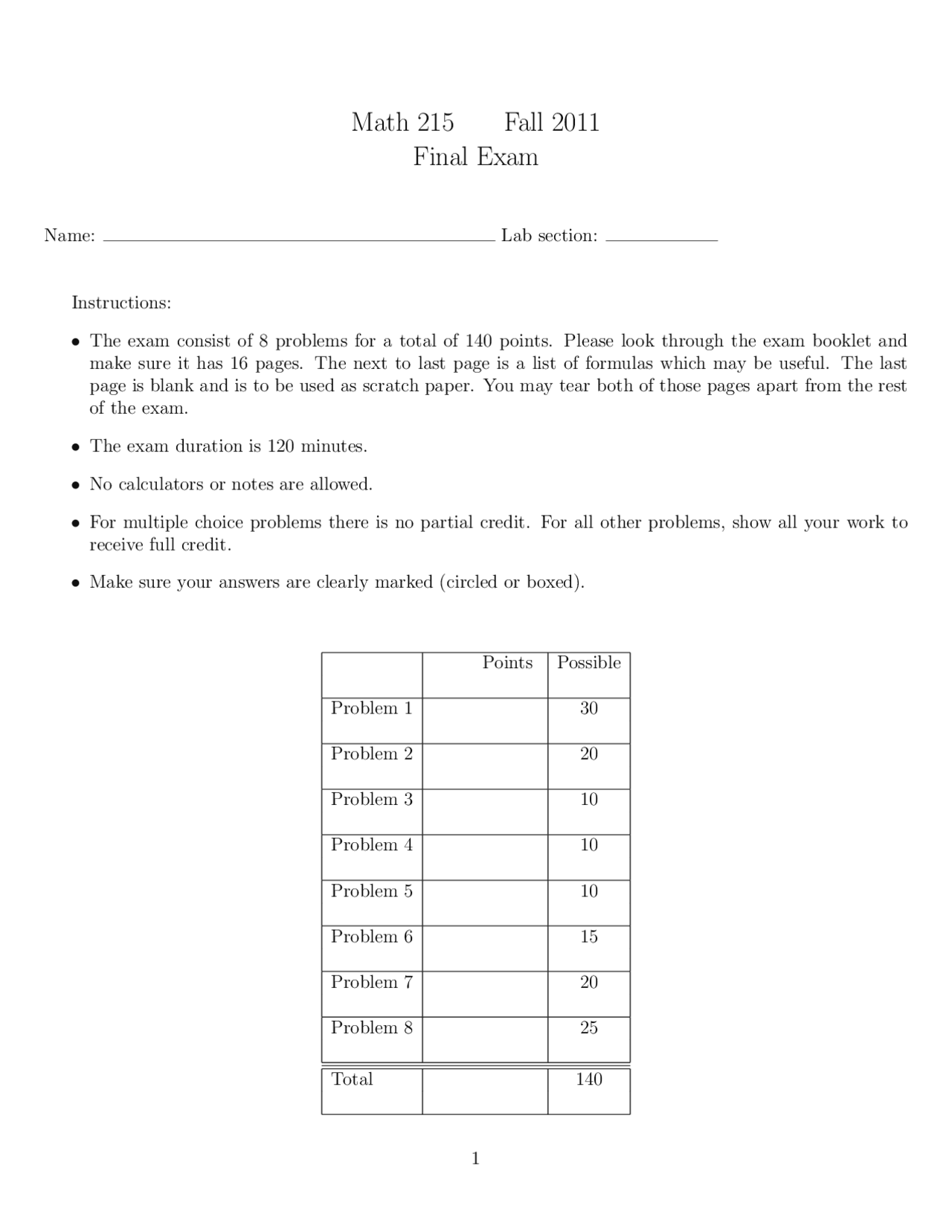 Smooth Function Multivariable Calculus Past Paper Exams Calculus