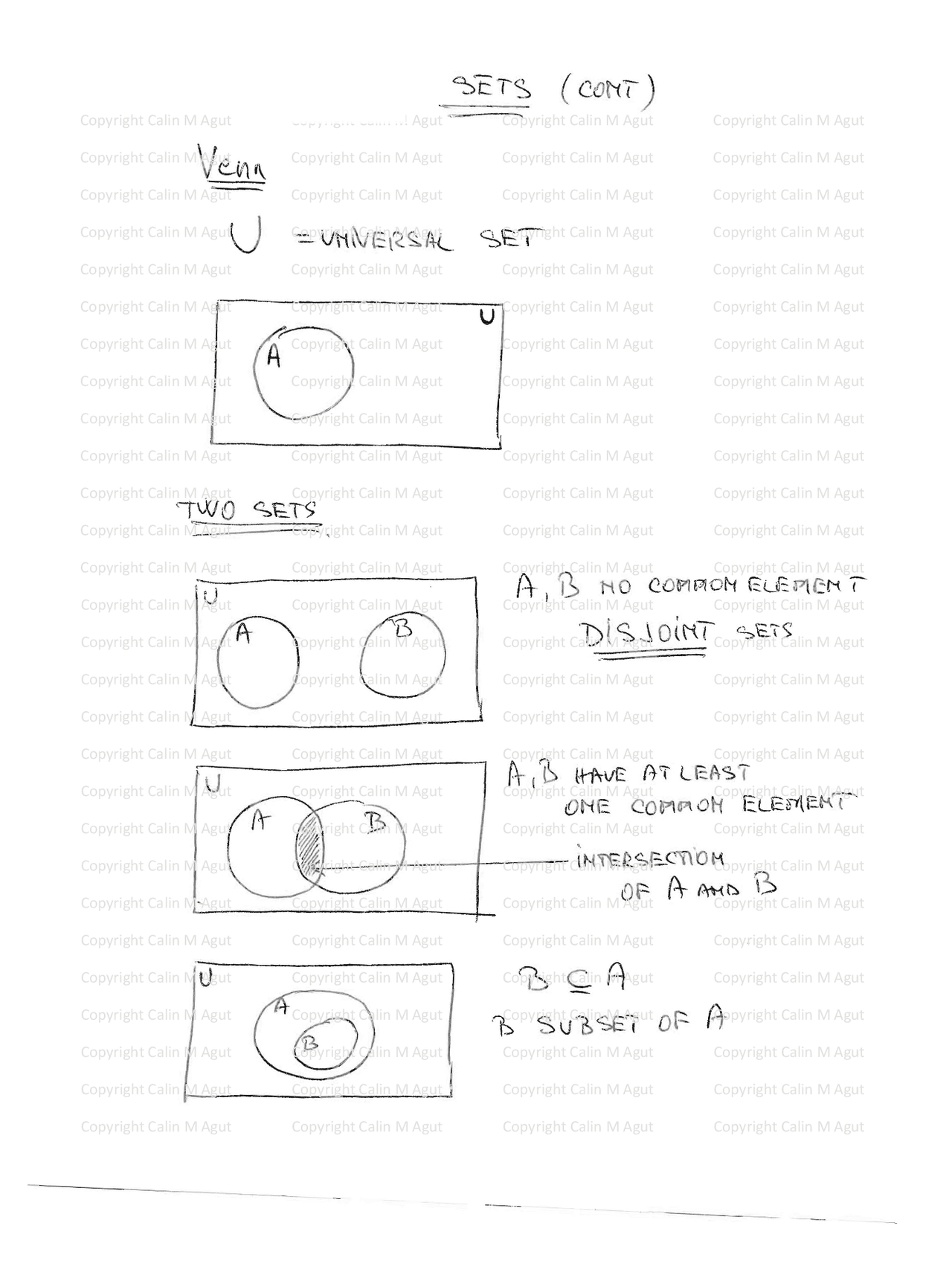 Sets Statistics Lecture Notes Docsity