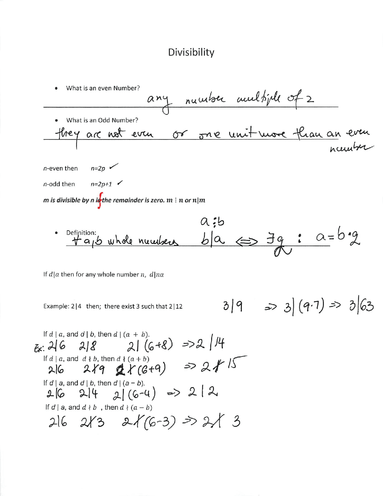 Divisibility Fundamental Of Mathematics Lecture Notes Docsity