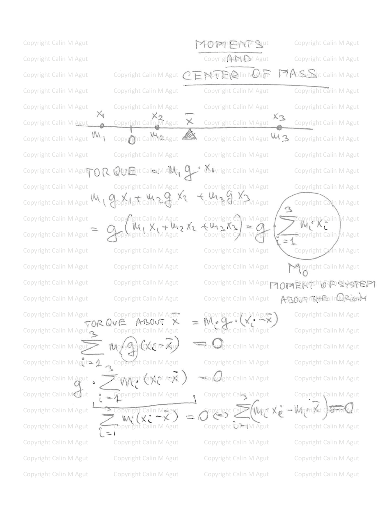 Moments And Center Of Mass Calculus Lecture Notes Docsity