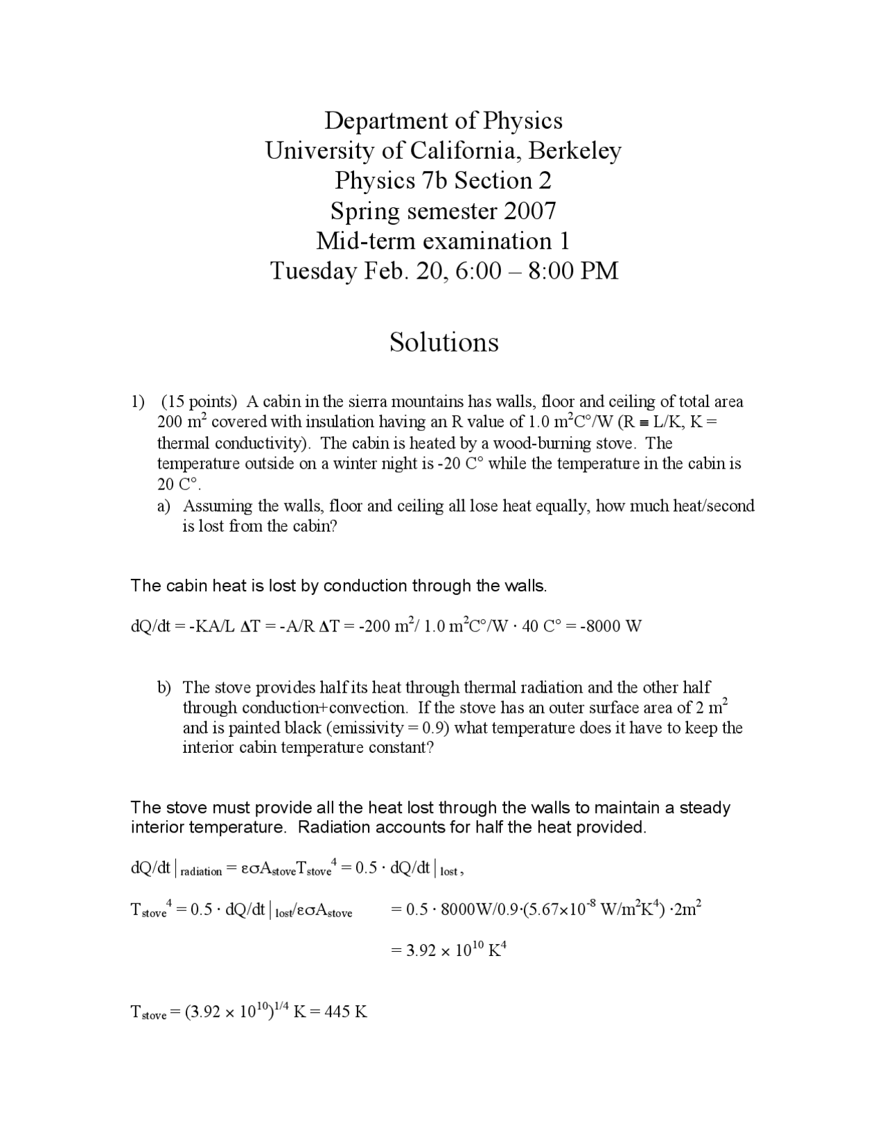 Thermal Radiation - Physics for Scientist and Engineers - Solved Past ...