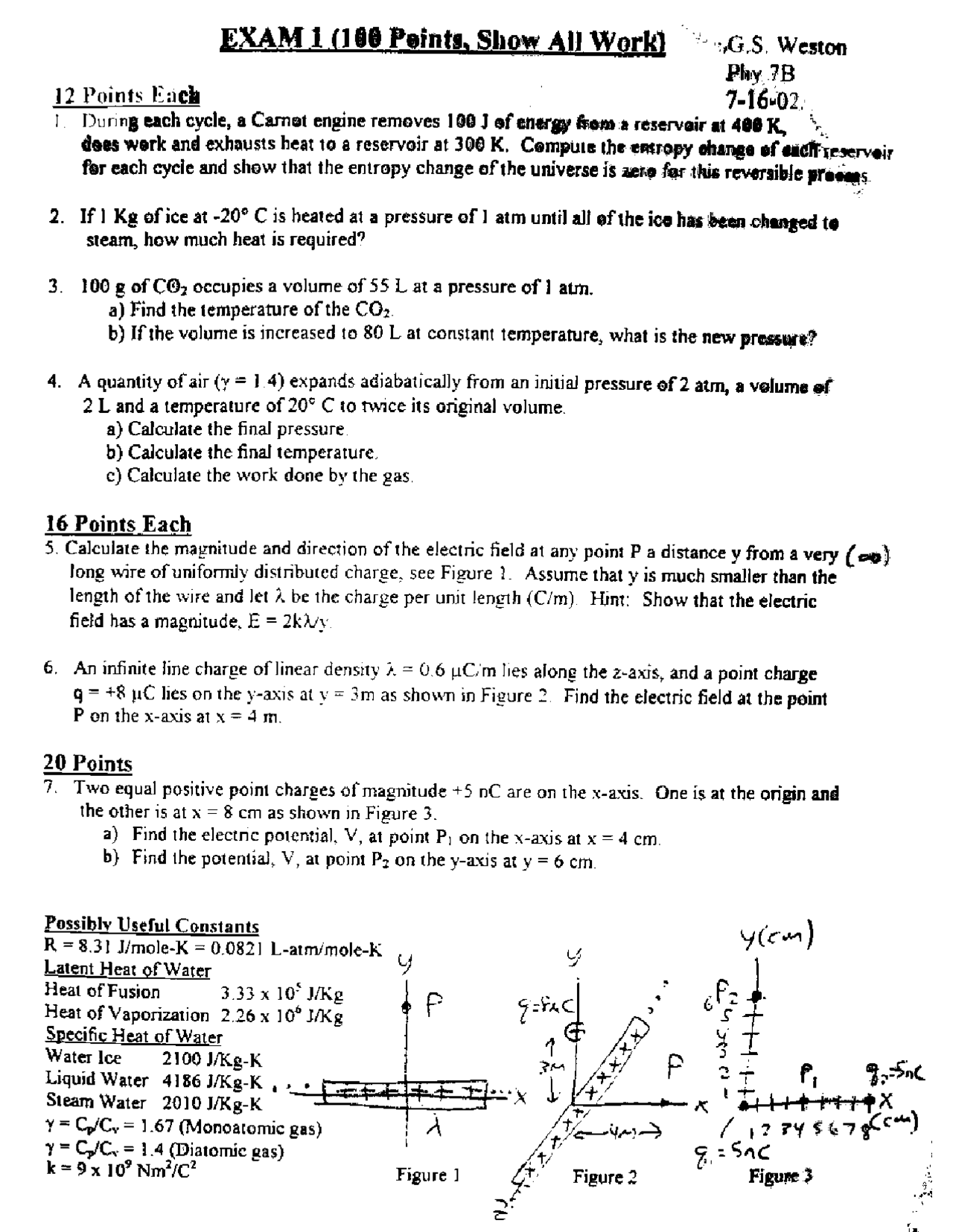 Entropy Change - Physics for Scientist and Engineers - Solved Past Paper | Exams Engineering ...
