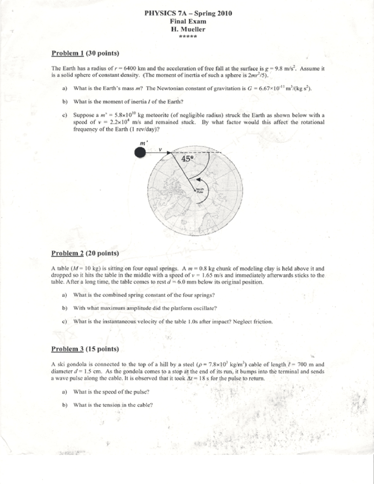 Moment Of Inertia Physics For Scientist And Engineers Past Paper