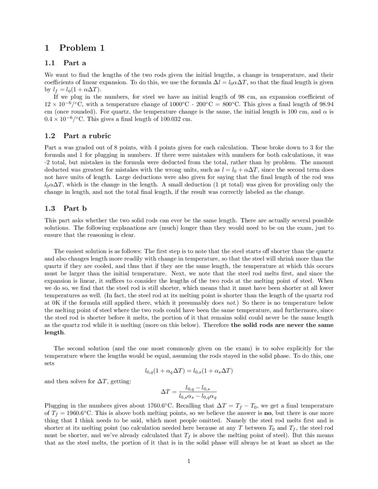 Expansion Coefficient - Physics for Scientist and Engineers - Solved ...