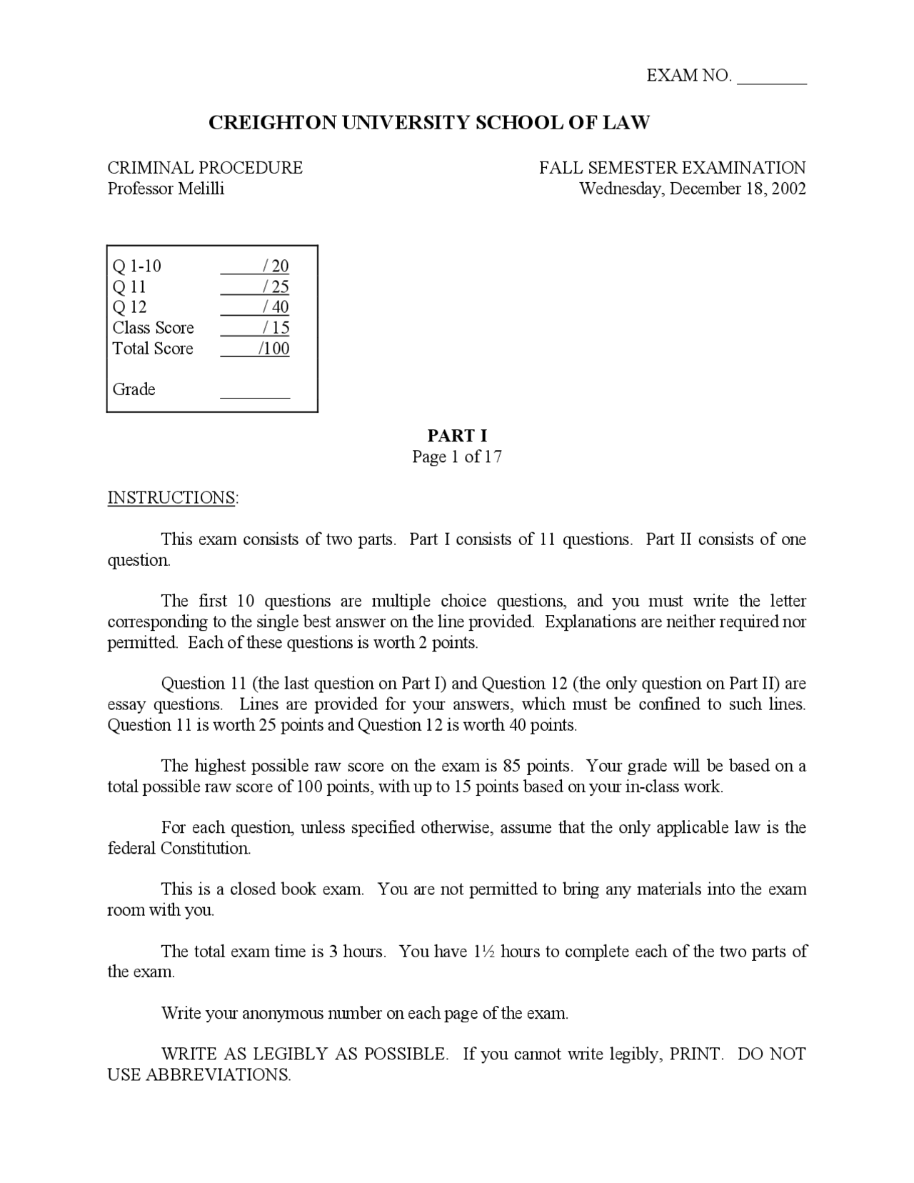 Photographic Identification by Witness - Criminal Procedure - Exam ...
