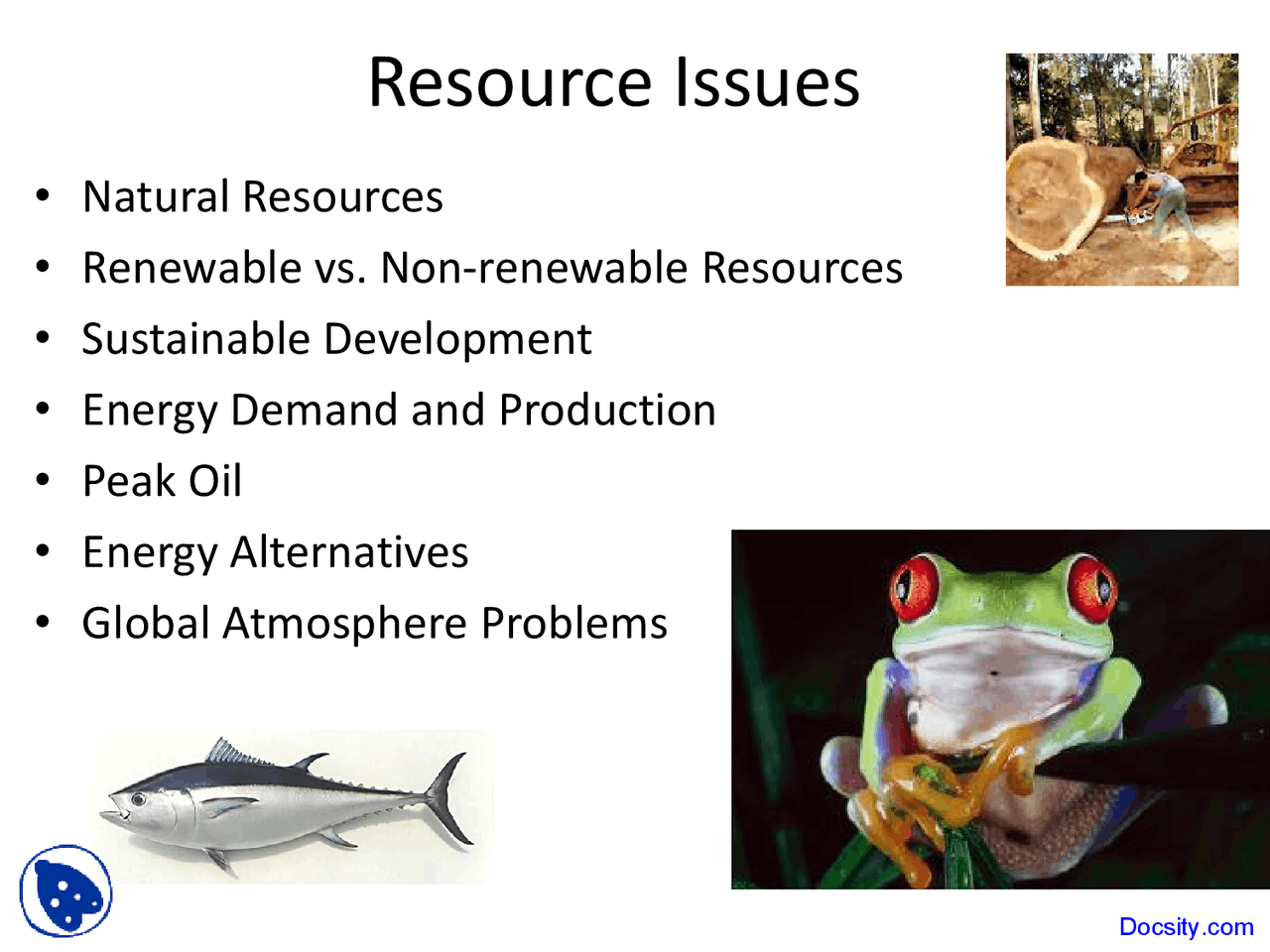 Resource Issues - Human Geography - Lecture Slides | Slides Geology ...