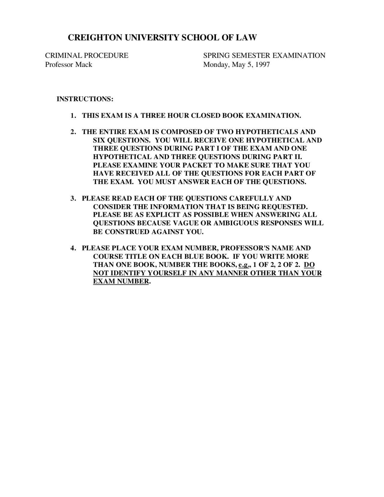 Applicable Standards For Police Criminal Procedure Exam Docsity