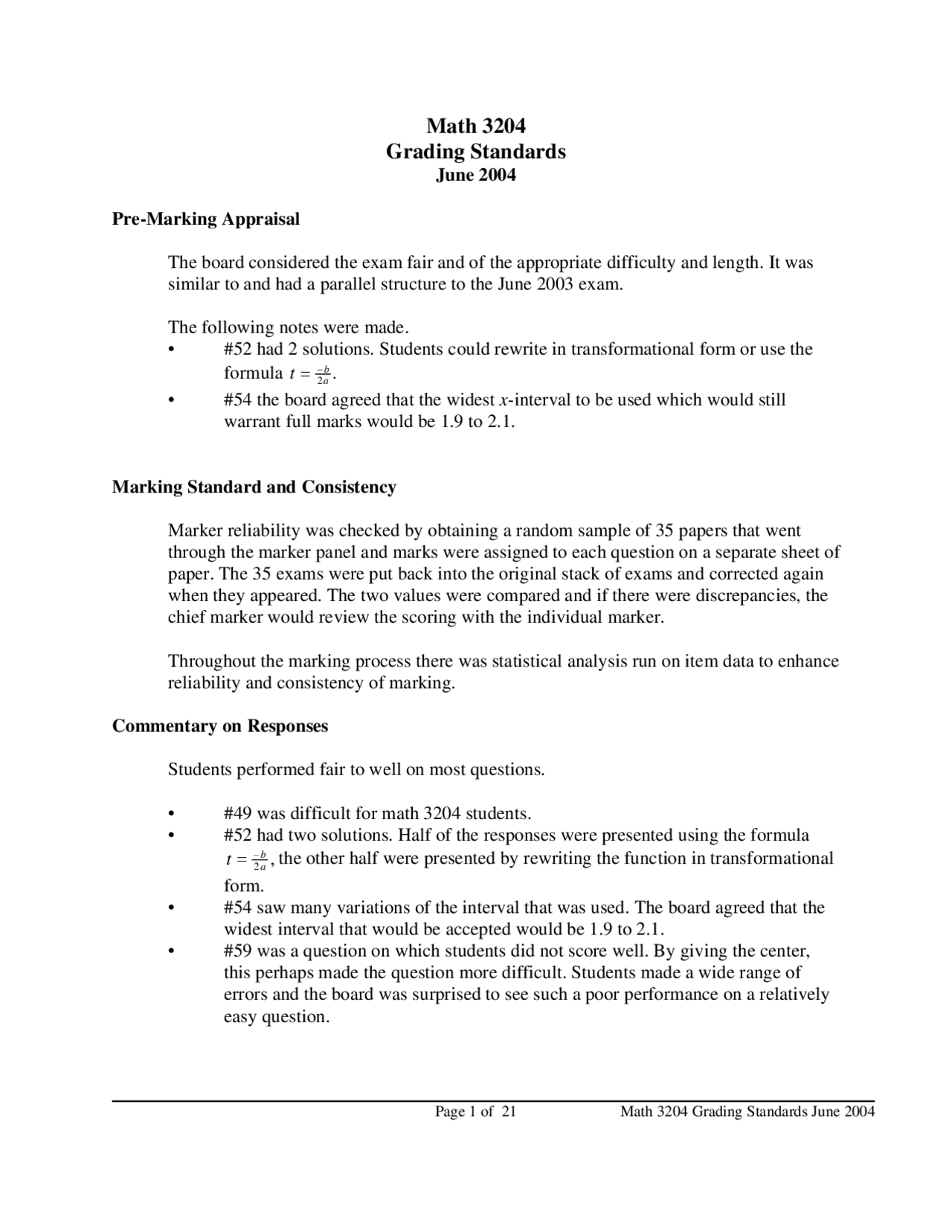 Parallel Structure Mathematics Public Examination Standards Lecture