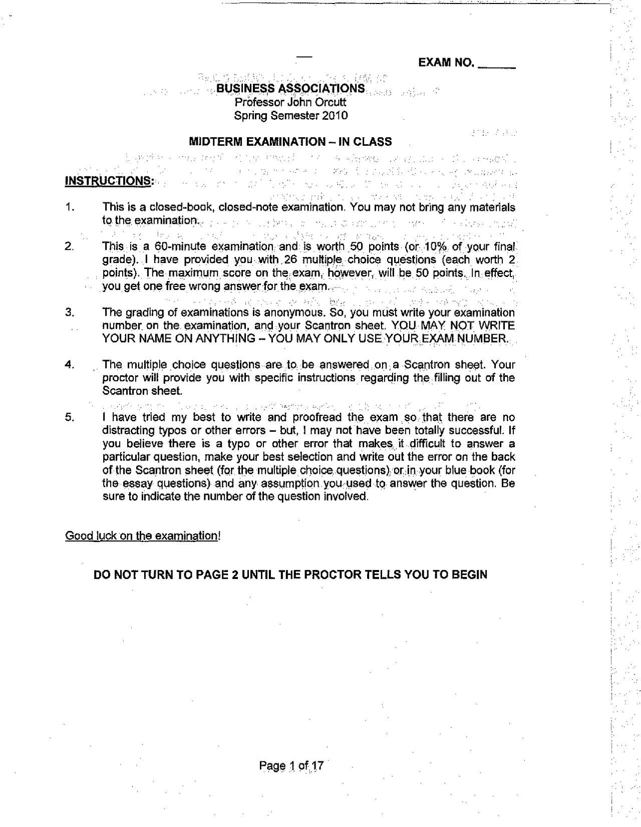 Theory Of Implied Authority Business Associations Exam Docsity