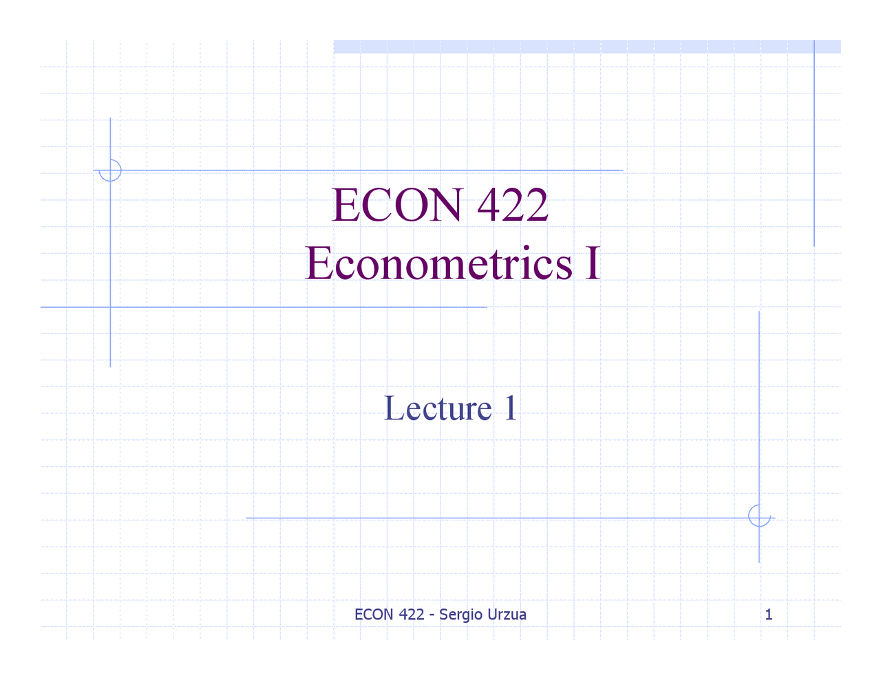 Notes On Econometrics I Cross Sectional Time Series Panel Econ