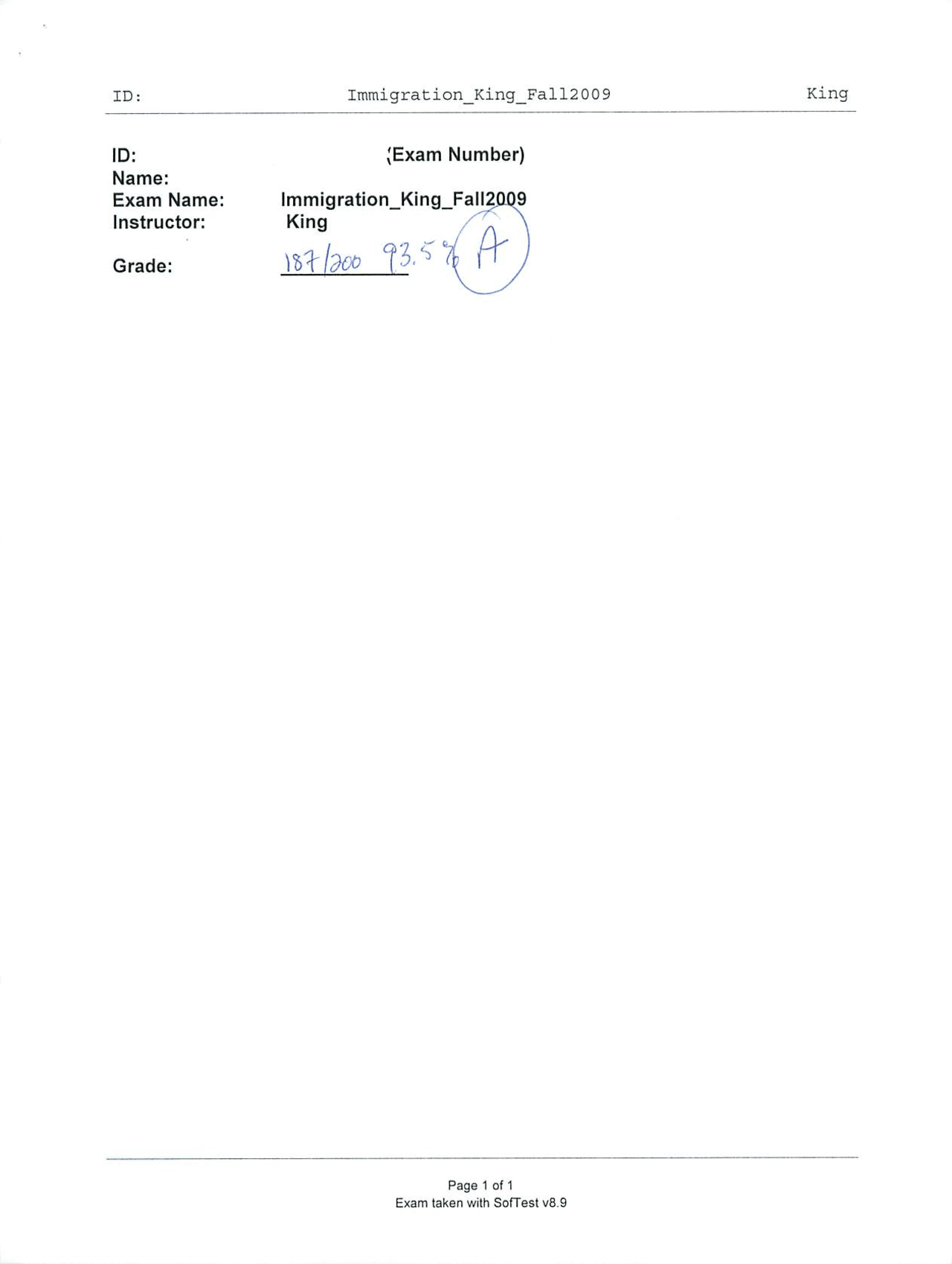 Types Of Evidence Immigration Law Solved Exam Docsity