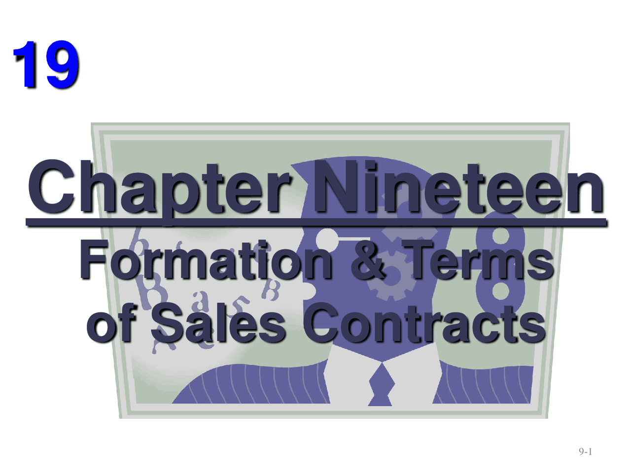 Sales Contracts Law Lecture Slides Docsity