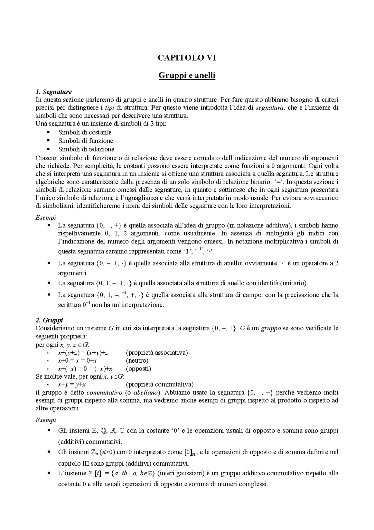 06gruppi E Anelli Docsity