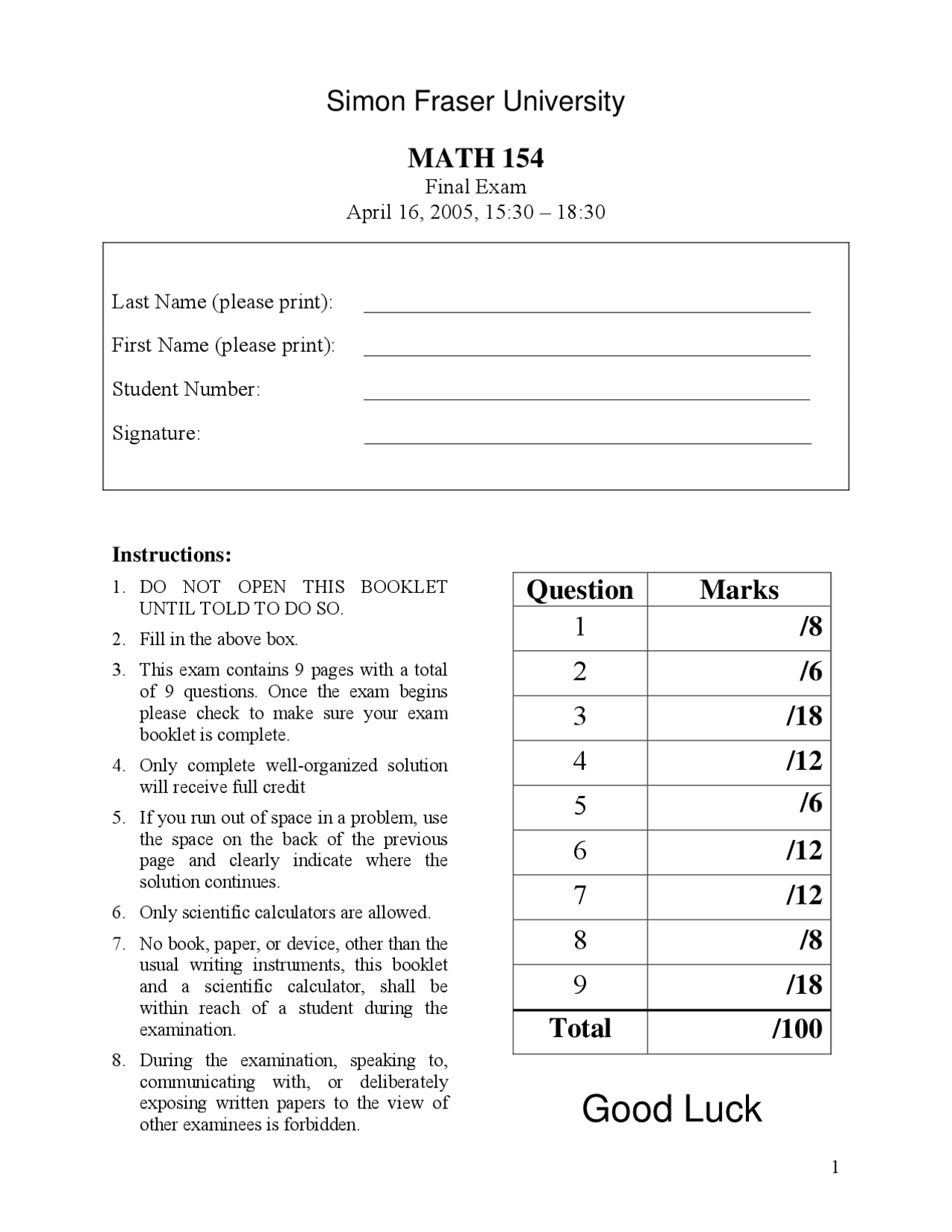 Least One Number Calculus For The Biological Sciences Exam Docsity