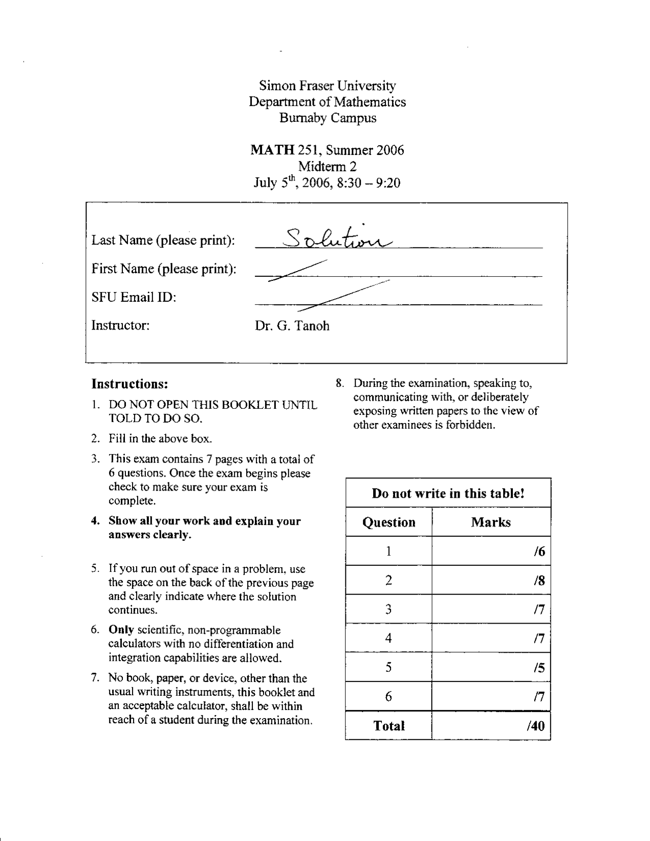 Acceleration Calculus Exam Key Docsity