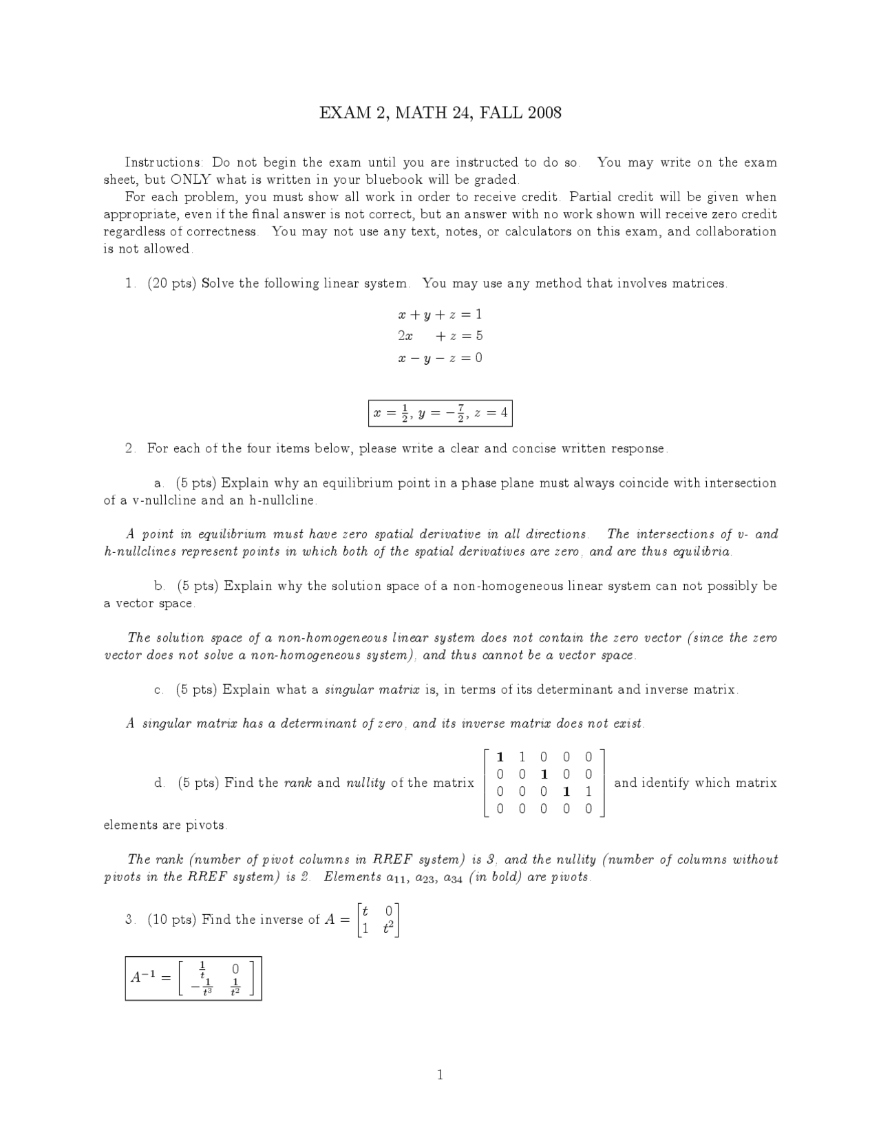 Eigenvalues Introduction To Linear Algebra And Differential Equations