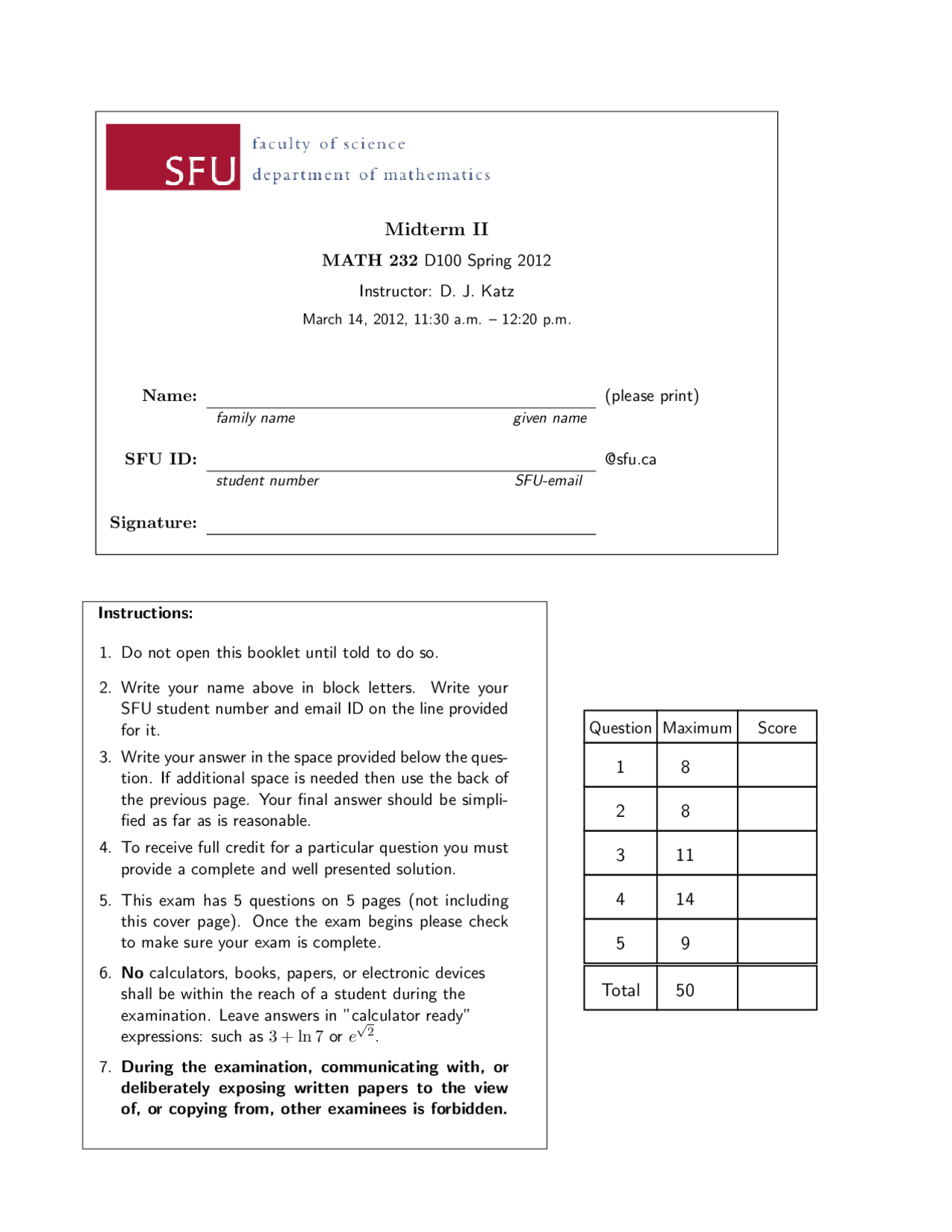Parallelogram Applied Linear Algebra Exam Docsity