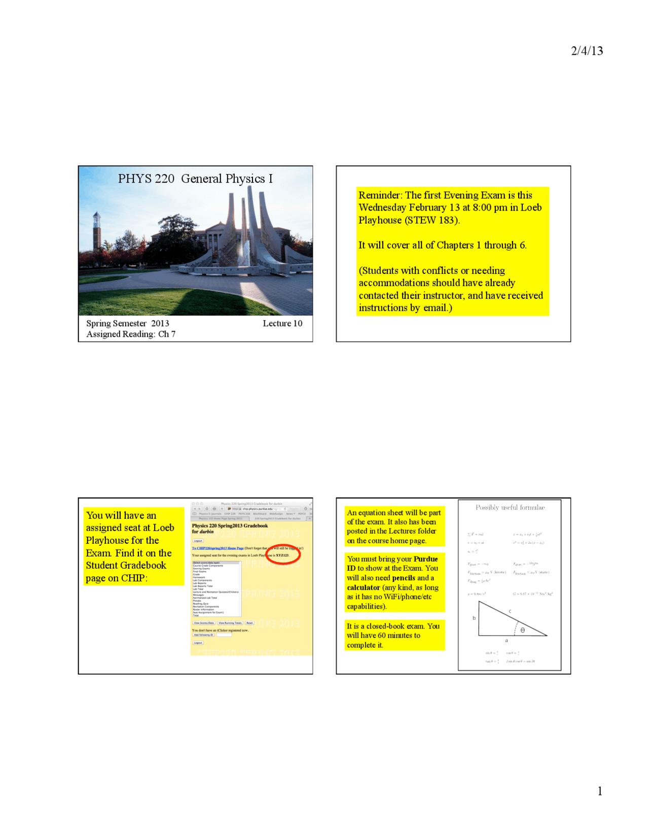 Linear Momentum General Physics Lecture Slides Docsity