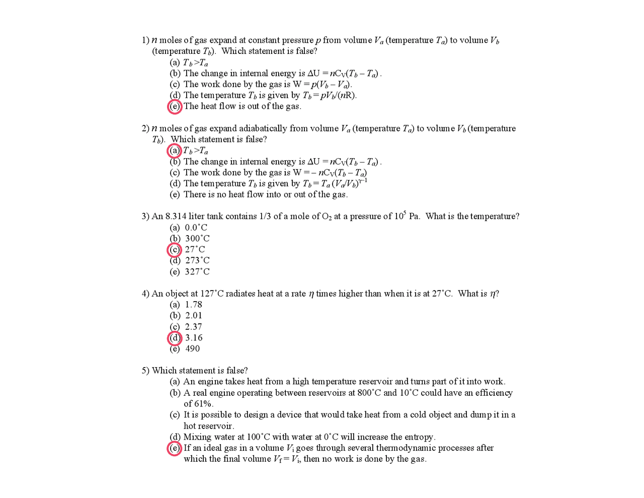 Practice Problems With Solutions For Optics And Thermal Physics Phys