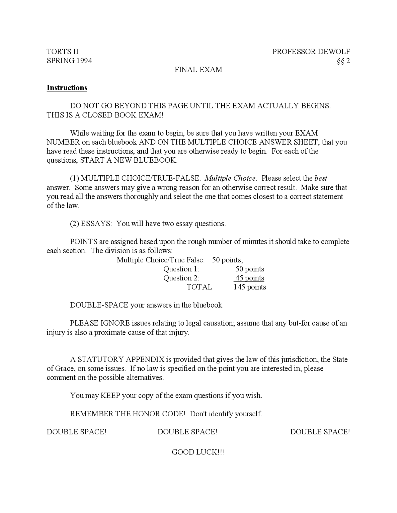 Action For Defamation Torts Law Exam Docsity