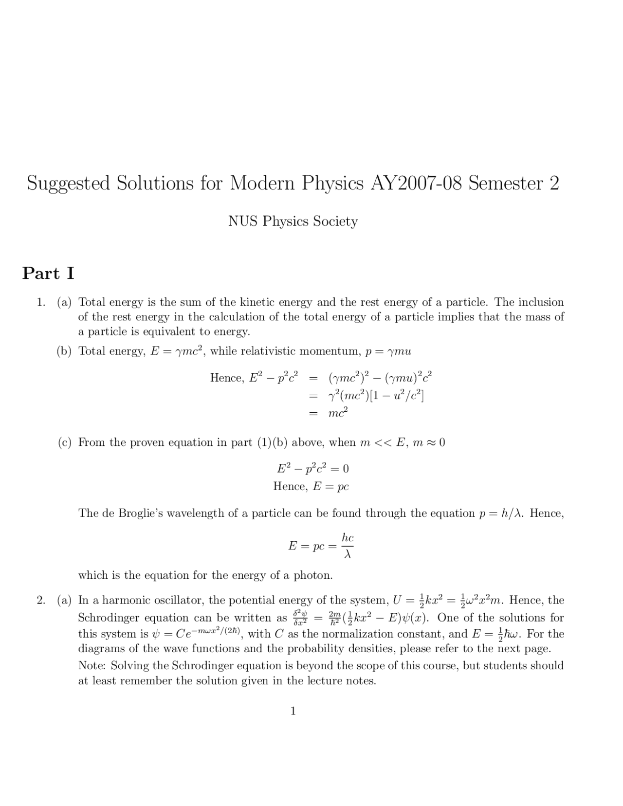 Relativistic Momentum Physics Solved Past Exam Docsity