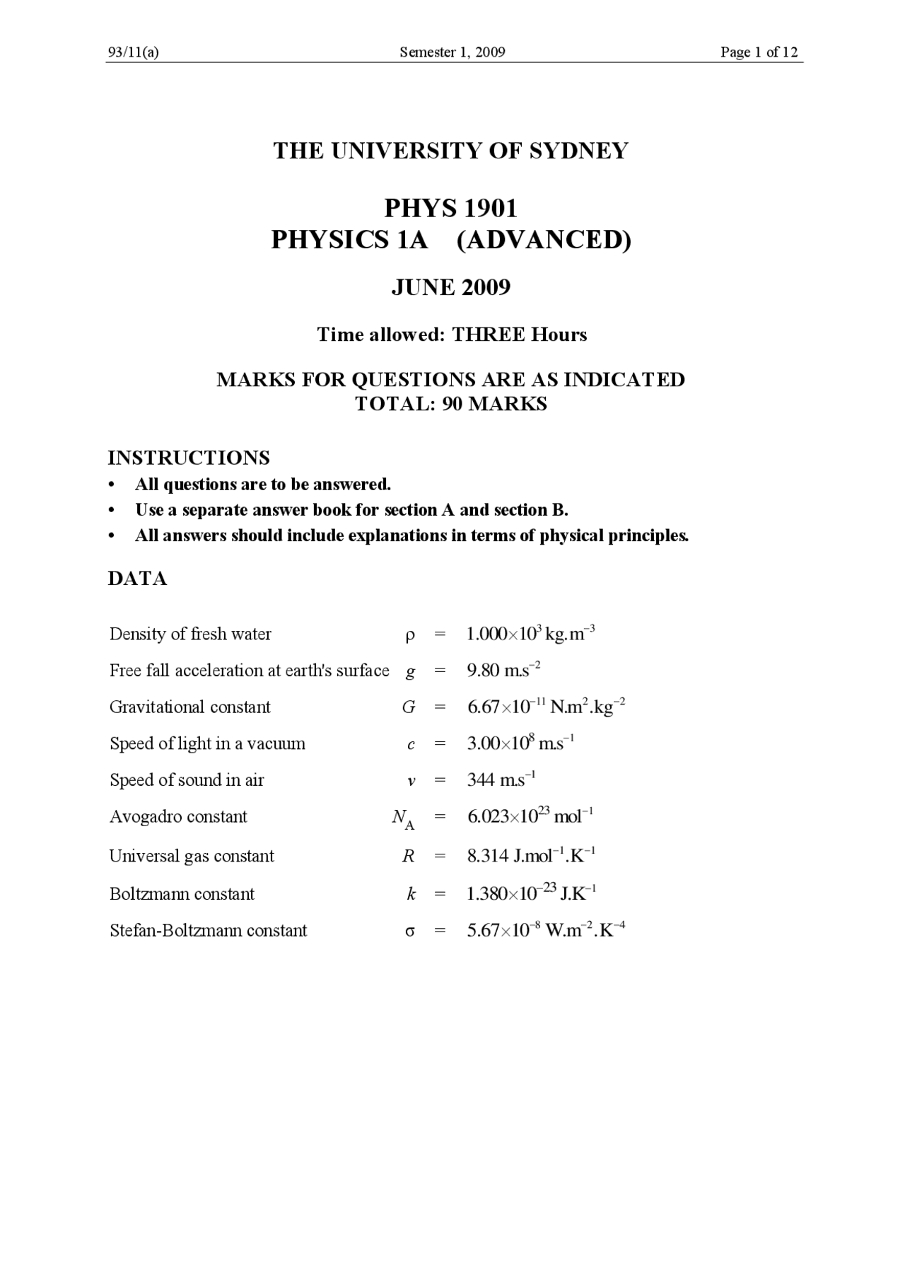 Artificial Gravity Advanced Physics Exam Docsity