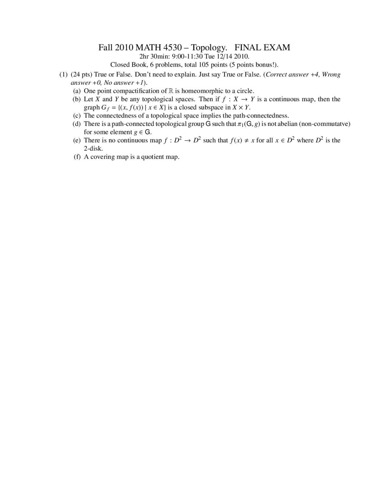 Homeomorphic Introduction To Topology Exam Docsity