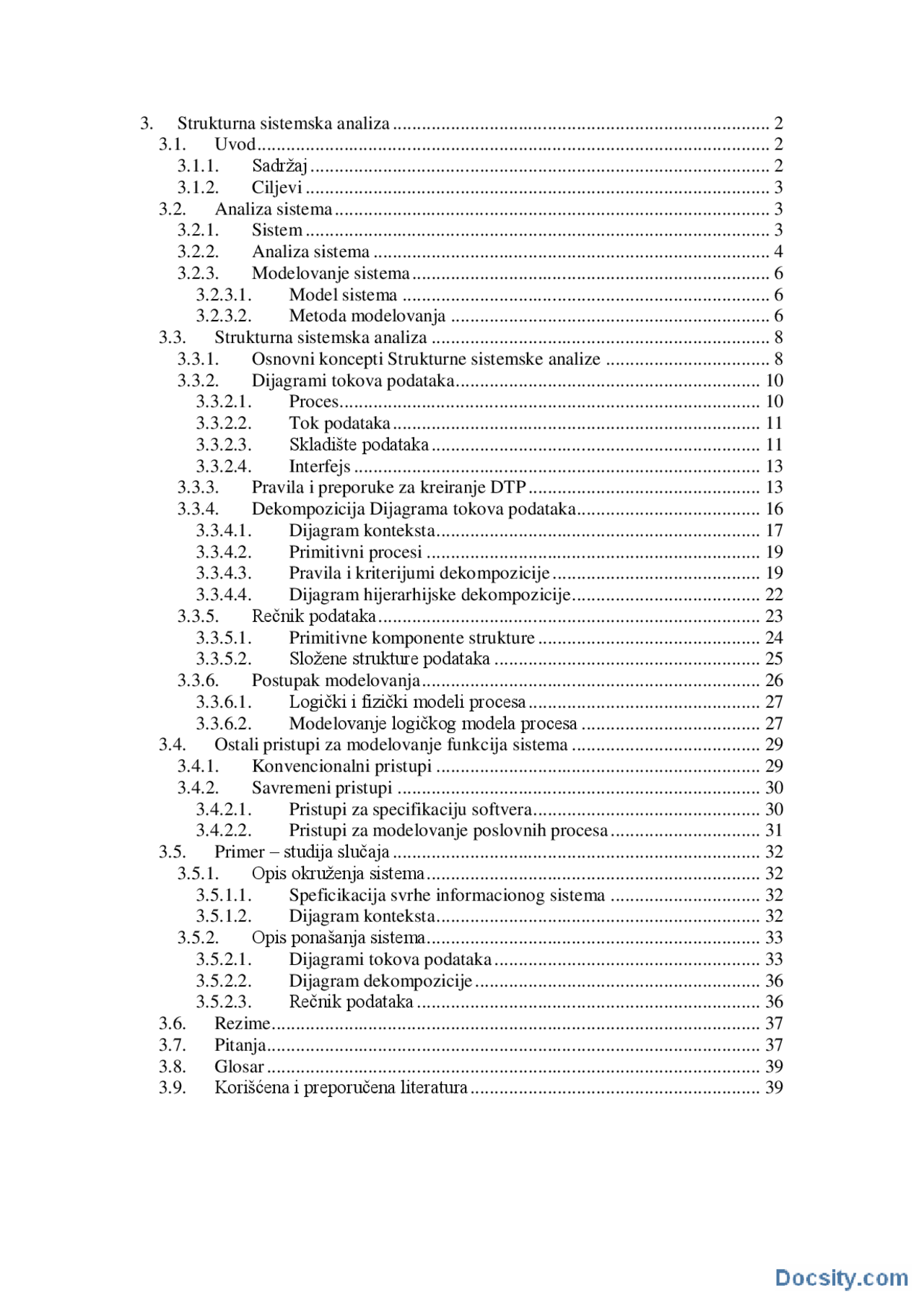 Strukturna sistemska analiza - Skripta - Fakultet organizacionih nauka | Rezime' predlog ...