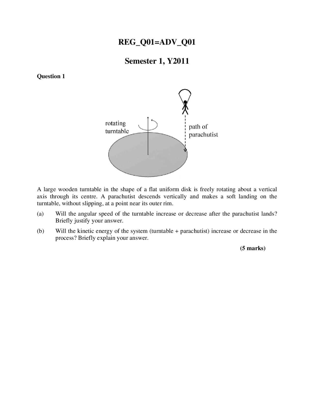 Angular Speed Advanced Physics Solved Exam Docsity