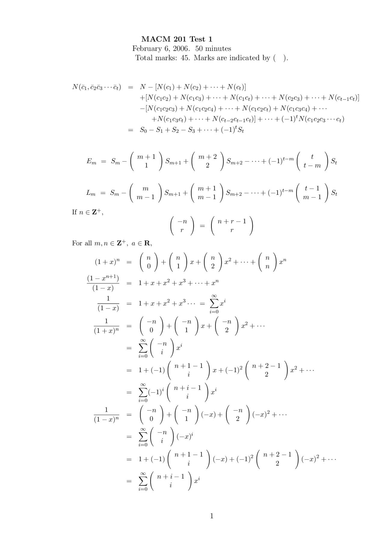 Integer Solutions Discrete Mathematics Exam Docsity