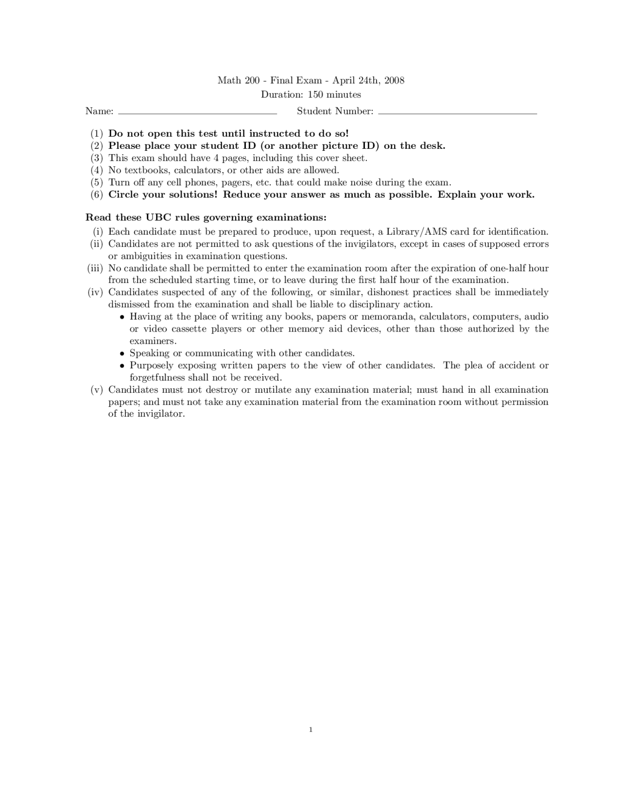 Directional Derivative Mathematics Exam Docsity