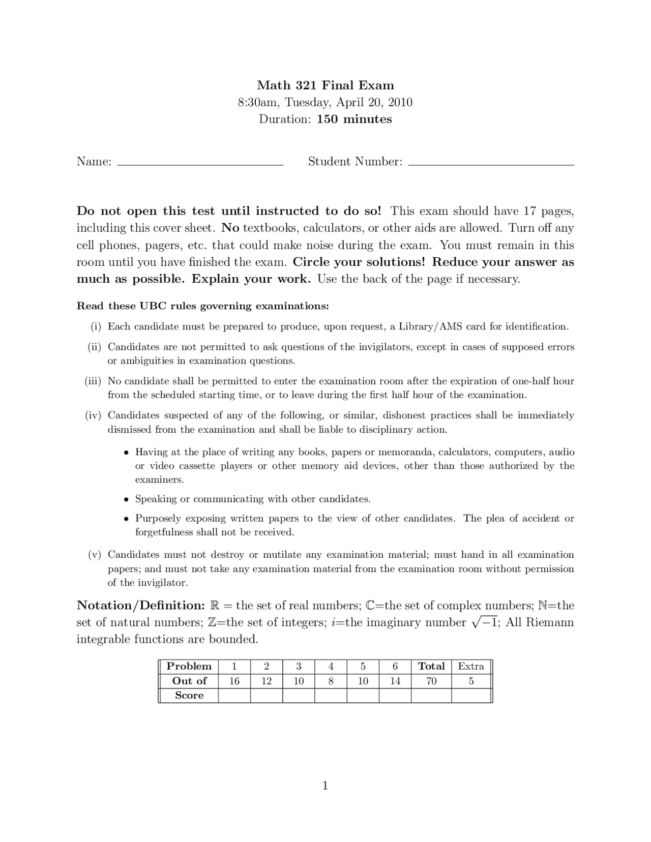 Metric Mathematics Exam Docsity