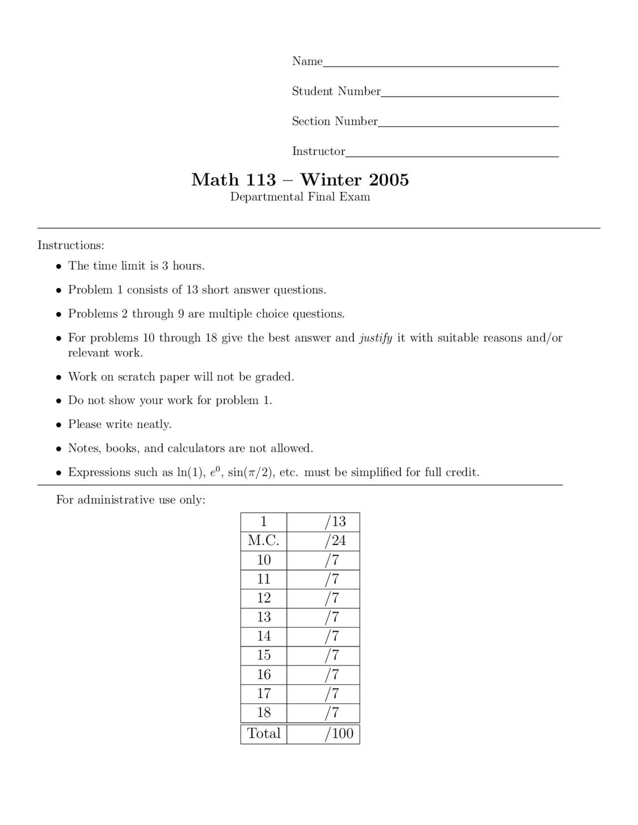 Radius Of Convergence Calculus Exam Docsity
