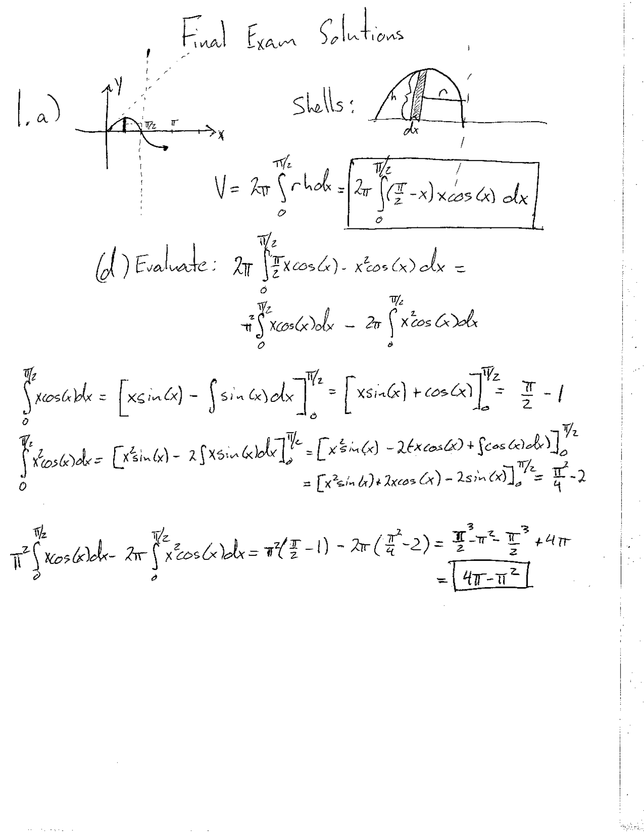 Line Parametrized - Calculus Two - Solved Exam | Exams Calculus | Docsity