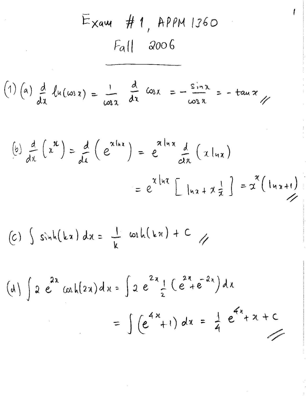 Enclosed Area Calculus Two Solved Exam Exams Calculus Docsity