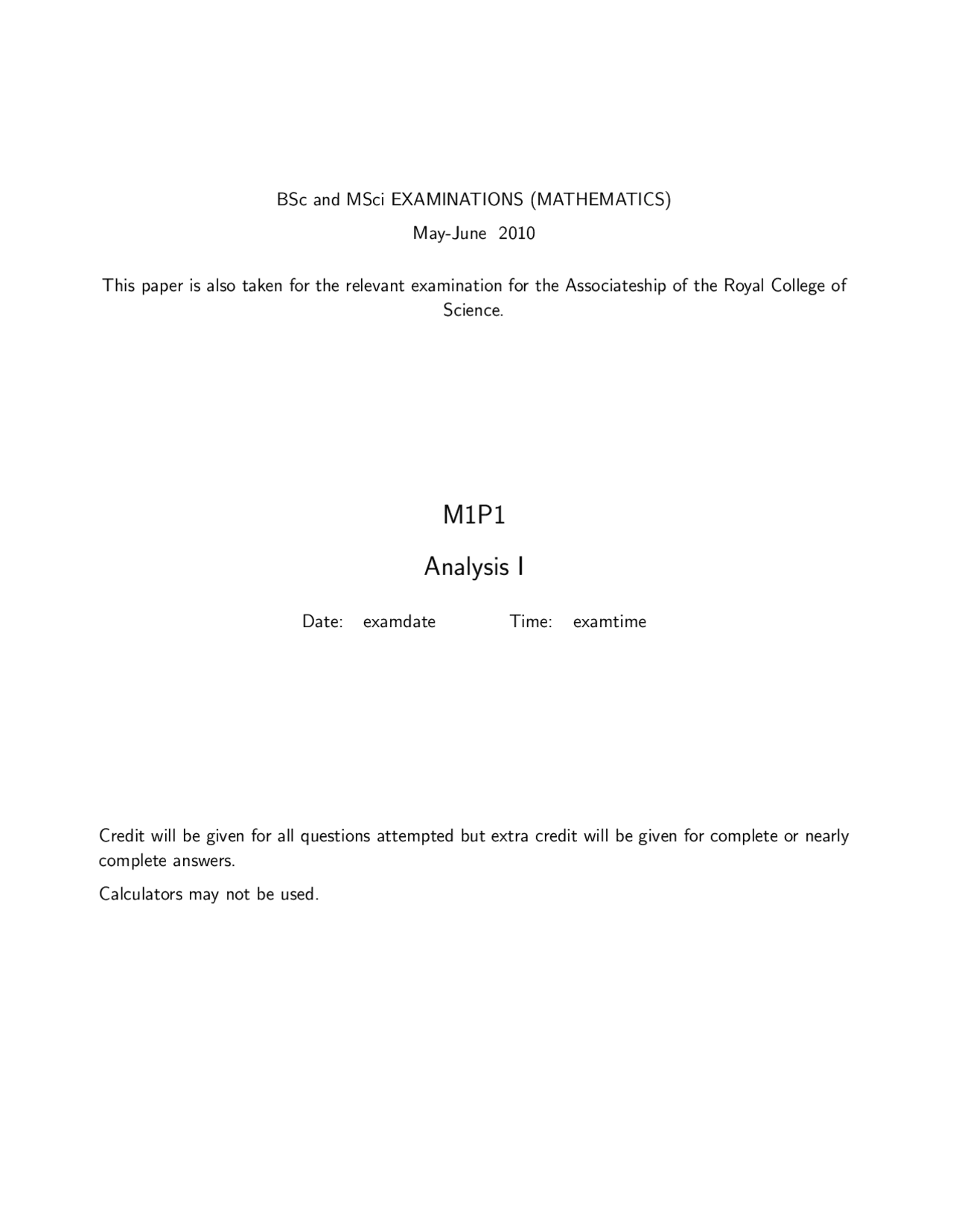 Function Mathematics Exam Docsity