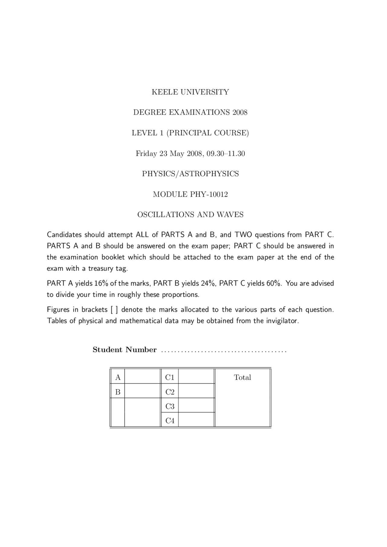 Velocity and Displacement - Oscillations and Waves - Past Paper | Exams ...