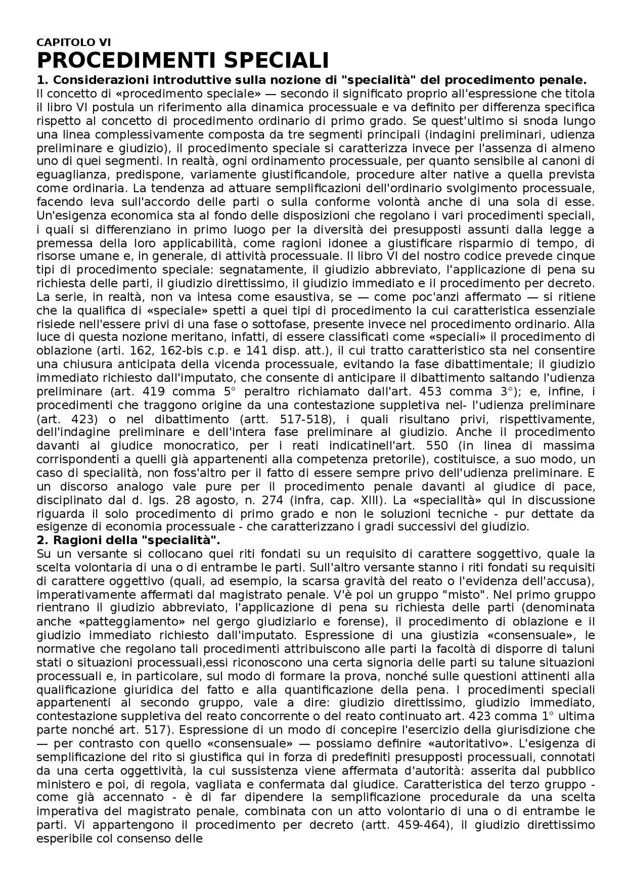Conso Grevi Riassunto Diritto Processuale Penale Ii Docsity