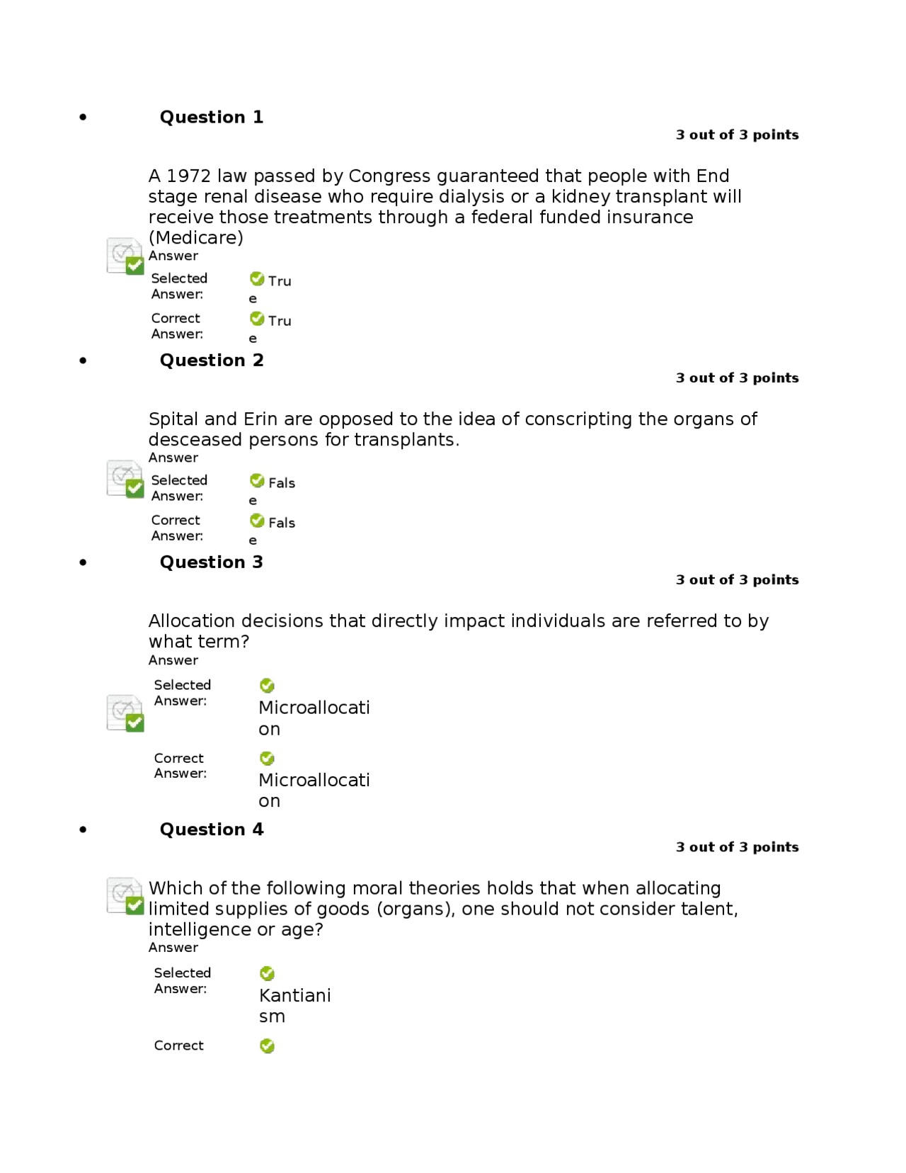 Quiz Iv Mcqs With Answers Introduction To Bioethics Nsc 168 Docsity