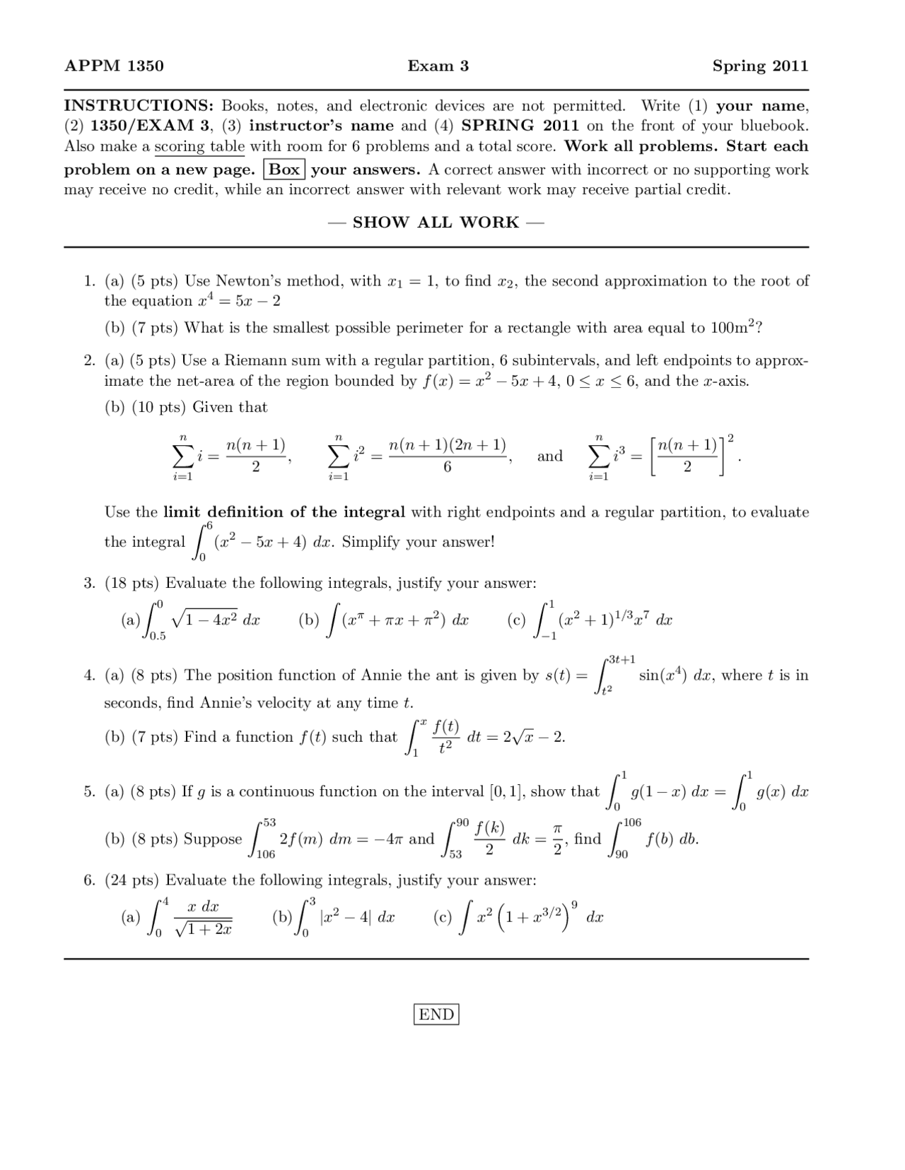 Smallest Possible Perimeter Calculus One For Engineers Exam Docsity