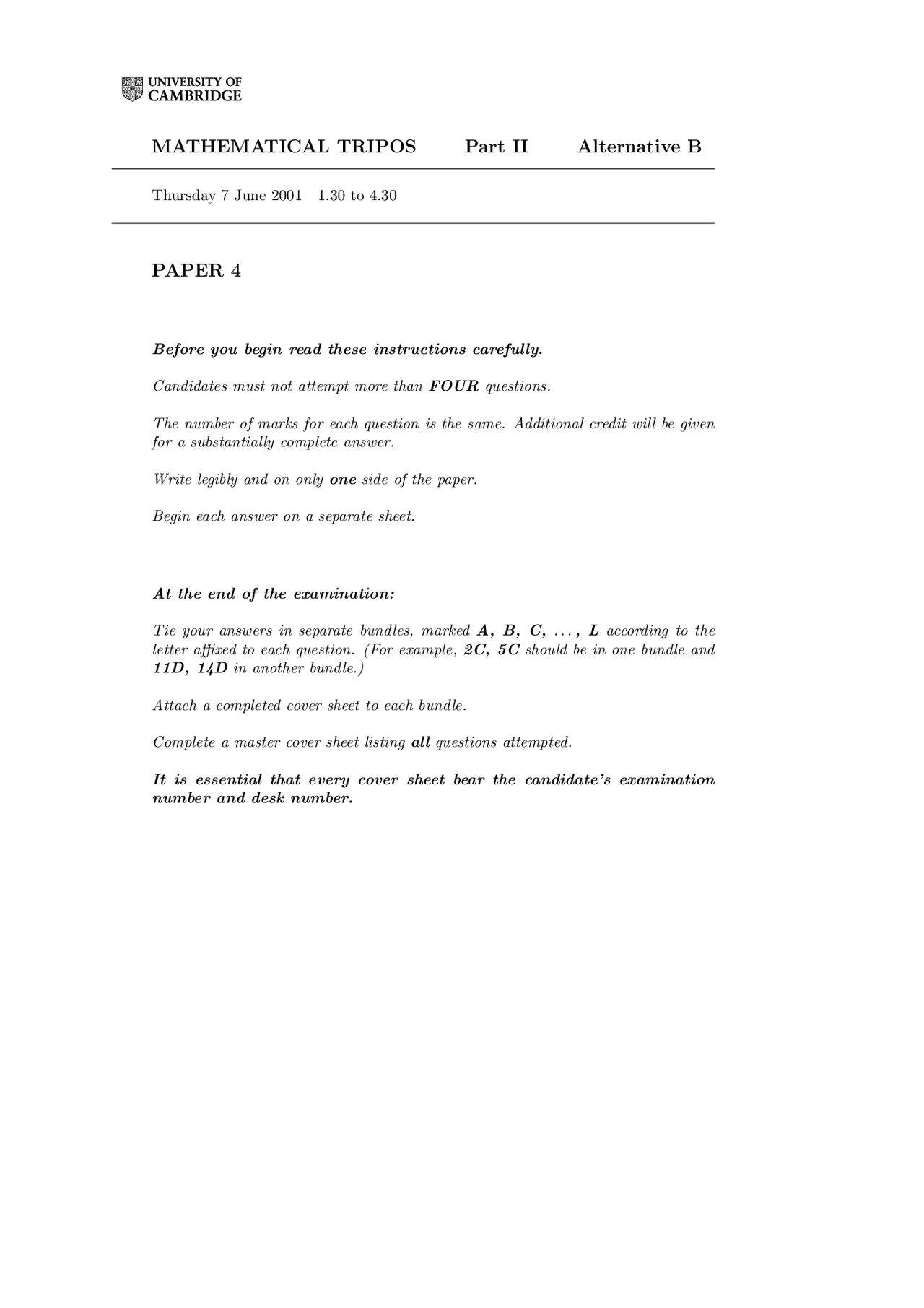 Separability Mathematics Exam Docsity