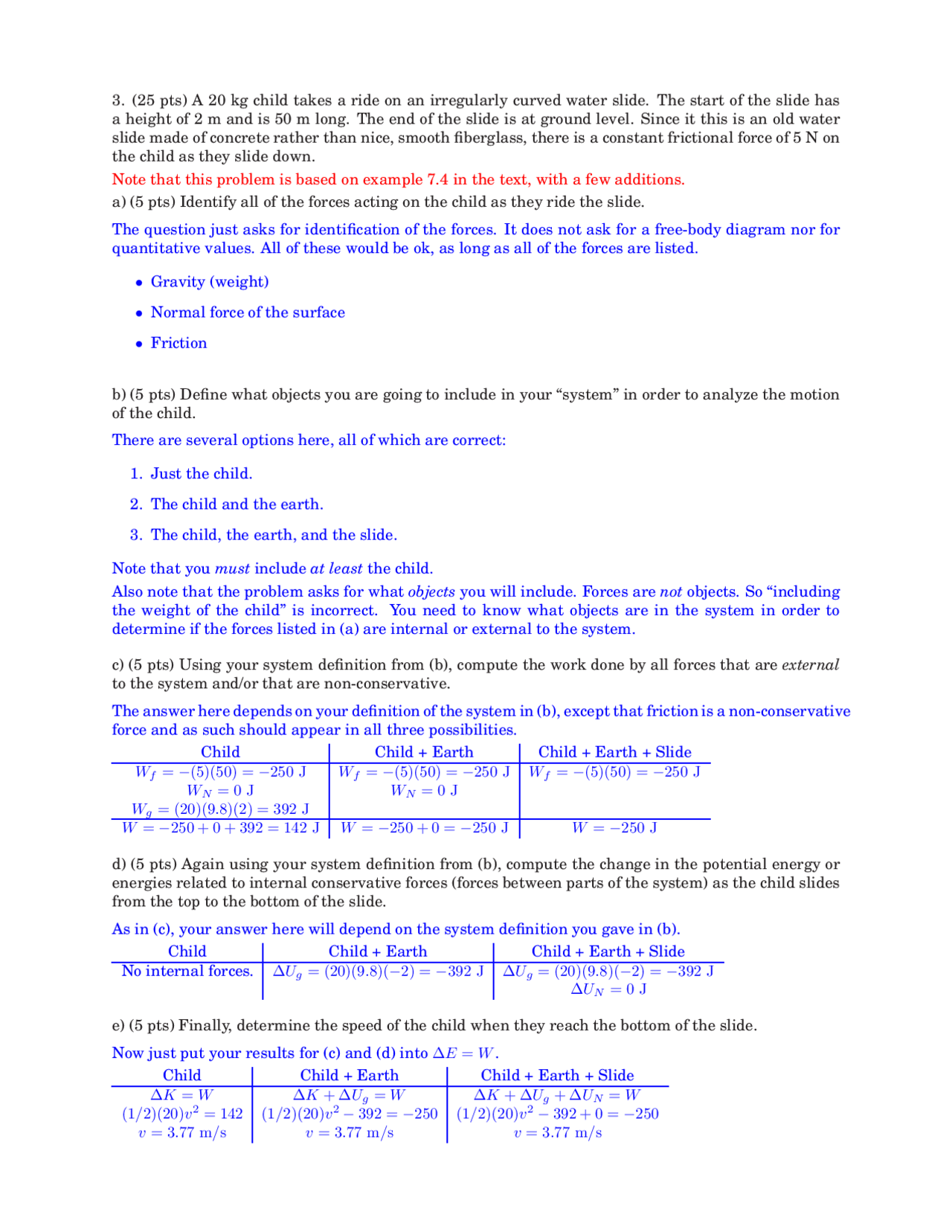 Normal Force Of Surface General Physics Solved Past Paper Docsity